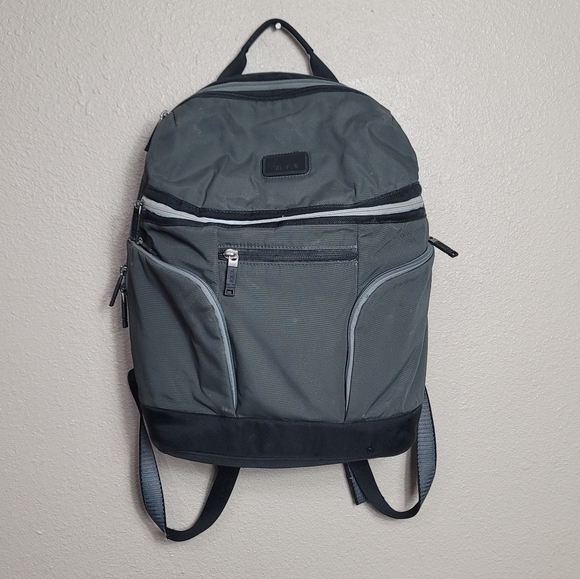 Tumi | Bags | Tumi Taylor Nylon Laptop Backpack Gray Black Travel Carry ...